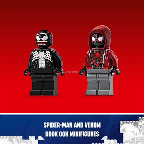LEGO 76276 Marvel Venom Mech Armor Vs Miles Morales Building Toy Set