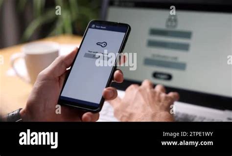 Two Step Authentication Verification Code On Smart Phone Screen For