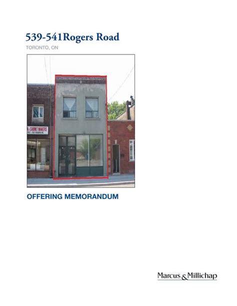 535 537 Rogers Road Offering Memorandum Pdf