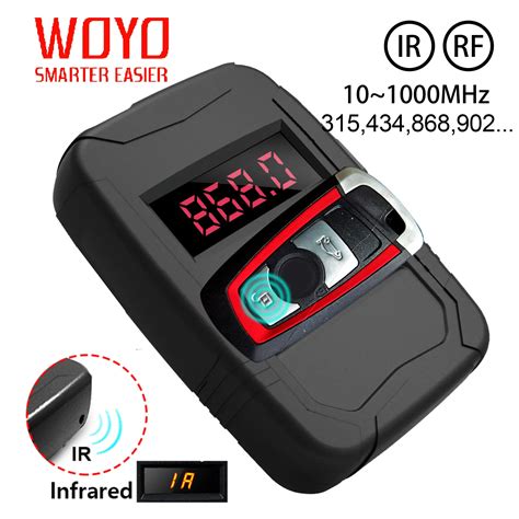 Woyo 차량 키 주파수 테스터 및 리모컨 감지기 Ir Rf 문제 Tv 원격 검사 도구 10 1000mhz 315433868mhz 핸드폰닷컴