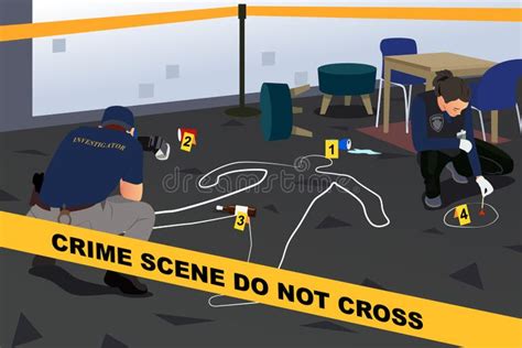 Cartoon Crime Scene Stock Illustrations 1 604 Cartoon Crime Scene