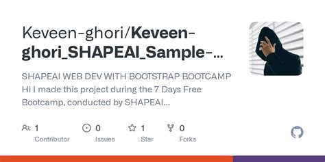 GitHub Keveen Ghori Keveen Ghori SHAPEAI Sample Project SHAPEAI WEB DEV WITH BOOTSTRAP