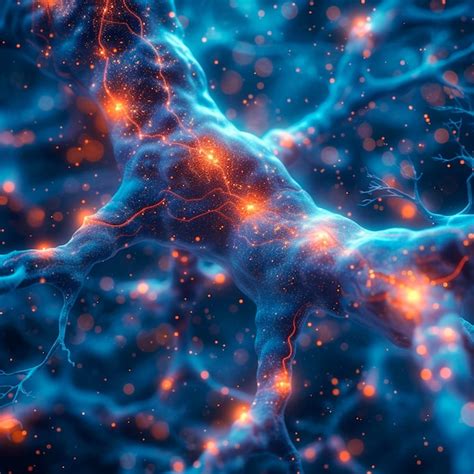 Premium Photo Abstract Background With Neural Cells Scientific