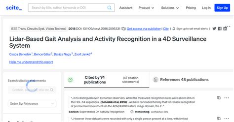 Lidar Based Gait Analysis And Activity Recognition In A 4d Surveillance System
