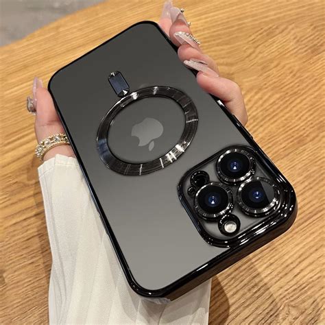 جراب موبايل ايفون 15 برو ماكس 67 بوصة مع واقي عدسة كاميرا مدمج ومتوافق