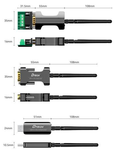 High Resolution Dtech Rs232 Interface 4km Transmission Dtu Modules Rs232 To Lora Wireless Serial