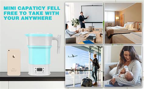 Travel Foldable Electric Kettle 800ml Food Grade Silicone