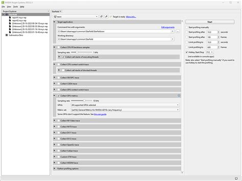 Nsight Systems Fails To Start The Application Full Logs And Screenshots Provided Profiling