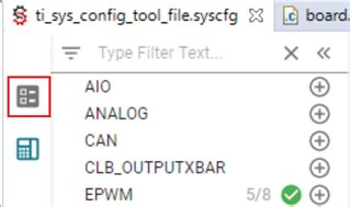 TMS F C System Configuration Tool CCS Syscfg File No Generated Code Only The Csv