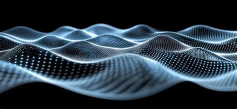 Visual Representation Sound Waves Flowing Abstract Digital Environment