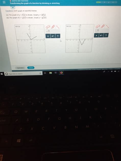 Solved Transforming The Graph Of A Function By Shrinking Or