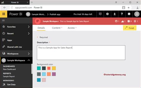 How To Publish View Edit App In Power BI