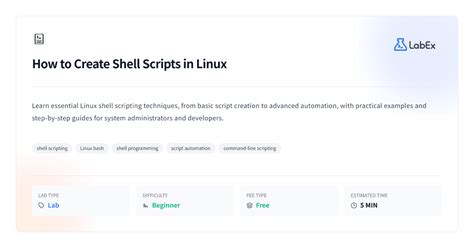 How To Create Shell Scripts In Linux Labex