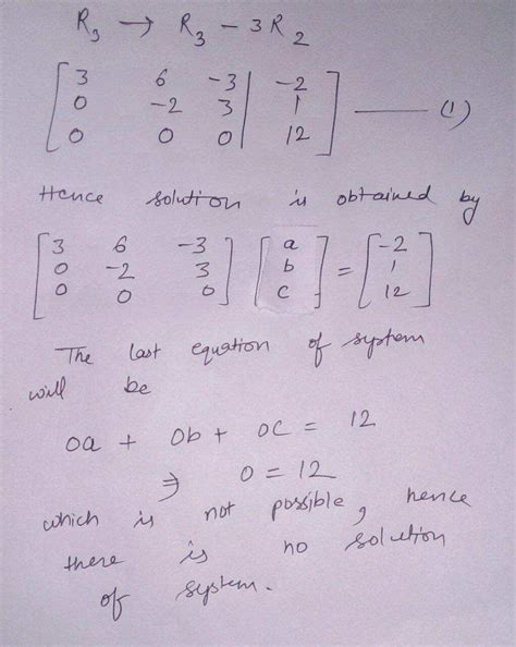 Solved Solve The System By Gauss Jordan Elimination 2b Bc 3a 6b 3c 6a Course Hero