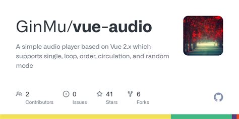 GitHub GinMu Vue Audio A Simple Audio Player Based On Vue X Which Supports Single Loop