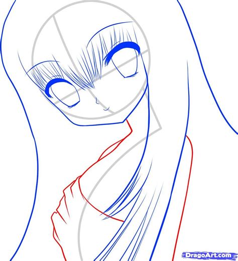 Как быстро нарисовать девочку аниме 84 фото