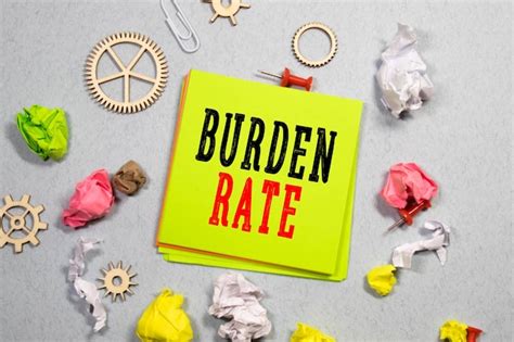 Premium Photo Text Burden Rate The Text Is Written On A White Background