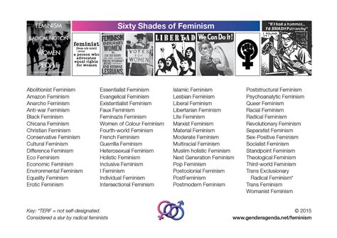 Types Of Feminism Sex Equality Gender Construct Intersectionality