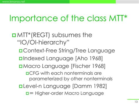 ppt the complexity of tree transducer output languages powerpoint