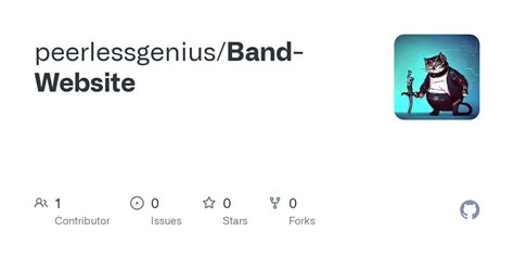 GitHub Peerlessgenius Band Website