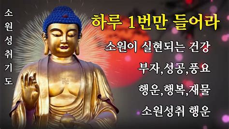 불교음악 반야심경🌕5분만 들어라🌕당신은 성공할 팔자🌕 부처님 인자한 미소 소원성취 로또1등 스피또 2등 자기