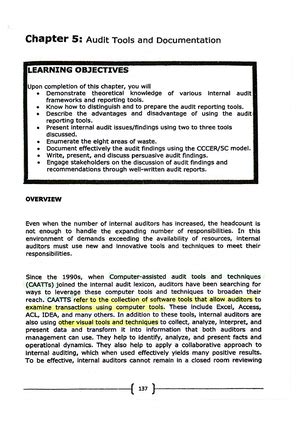 Operations Auditing Chapter 3 Chapter 3 Objectives And Phases Of Operational Auditing
