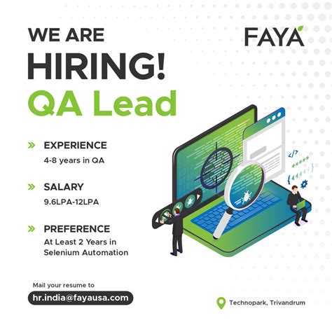 Faya On Linkedin Hiring Qalead Qahiring
