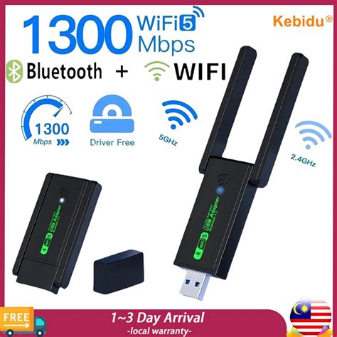 Malaysia Stock Kebidumei Mbps Wifi Adapter G Ghz Usb Network Card Dual Band