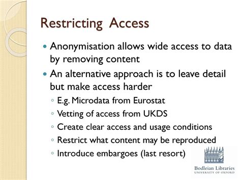 Working With Sensitive Or Confidential Data John Southall Bodleian Data Librarian Subject