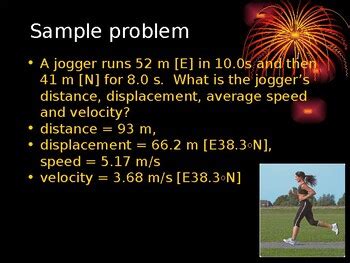DISPLACEMENT SPEED VELOCITY POWER POINT Ppt Grade 11 Physics Power Point 22PG