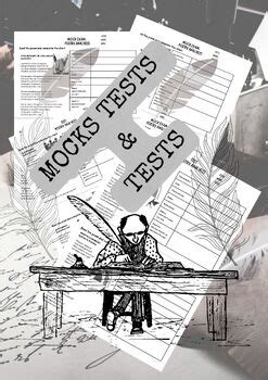 Poetry Analysis Mock Exam And Formal Test Bundle Sets A B By Miri
