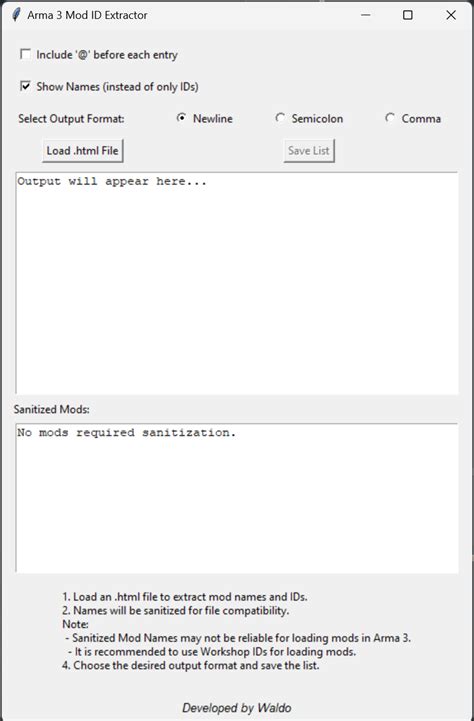 Github Adamwaldiearma3modstringgenerator Just A Personal Tool Which Uses Python To Read In