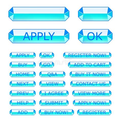 亮闪闪的白色网页按钮 库存例证 插画 包括有 提交 帮助 购物车 适当的 光滑 金刚石 精采 209396160
