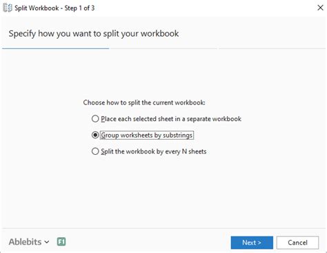 Split Excel Workbook Into Multiple Worksheets