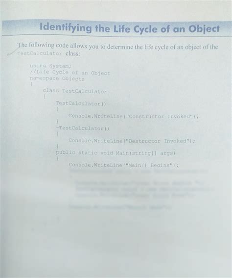 SOLUTION Identifying The Life Cycle Of An Object Studypool