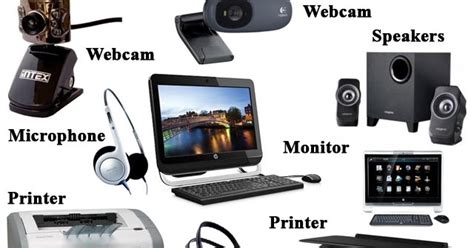 Output Devices Microphone Webcam Speaker Printer Monitor Smart Learning