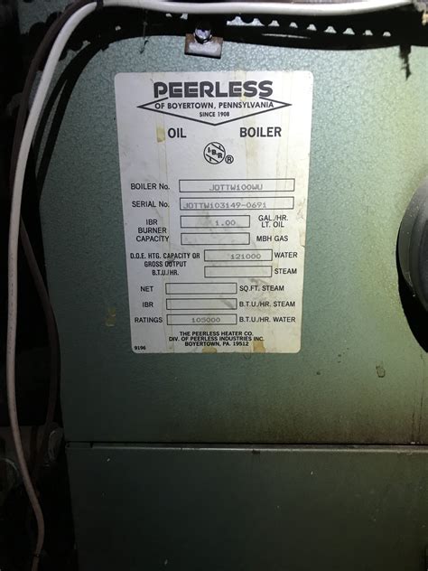 Peerless Boiler Age Rhvacadvice