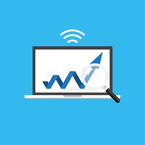 Information And Development Website Statistic Icon Vector Illus Stock Vector Illustration Of