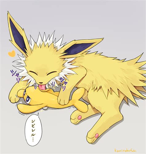 Jolteon Tatsugiri And Tatsugiri Pokemon Drawn By Kaminokefusa