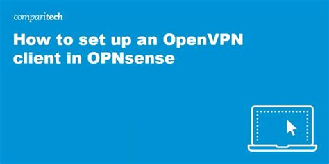 how to set up an openvpn client in opnsense