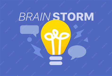 Premium Vector Brain Storm Background