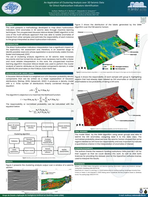 pdf an application of clustering analysis over 3d seismic data for
