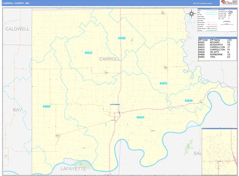 Carroll County Zip Code Map