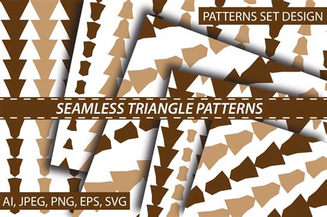 Seamless Triangle Pattern Graphic By SIKEY STUDIO Creative Fabrica