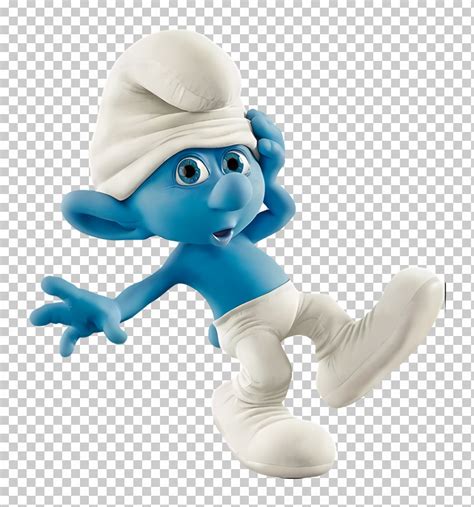 Clumsy Smurf Energetic Blue Cartoon Character PNG Clipart Animated Style Blue Cartoon