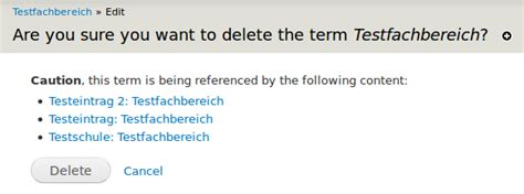 prevent deletion of taxonomy term if associated with a node gbyte