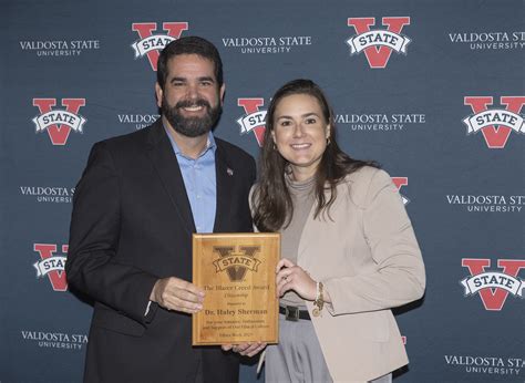 Dr Haley Sherman Honored With Blazer Creed Award At Vsu Valdosta