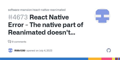 React Native Error The Native Part Of Reanimated Doesnt Seem To Be Initialized · Issue 4673