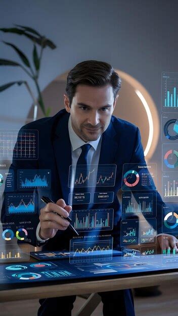 Key Performance Indicators Kpi On Business Dashboard Businessman