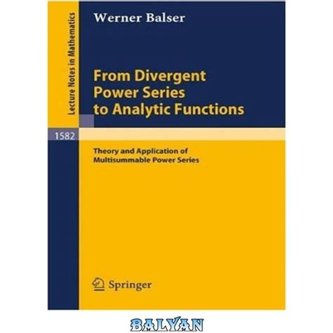 خرید و قیمت دانلود کتاب From Divergent Power Series To Analytic Functions Theory And